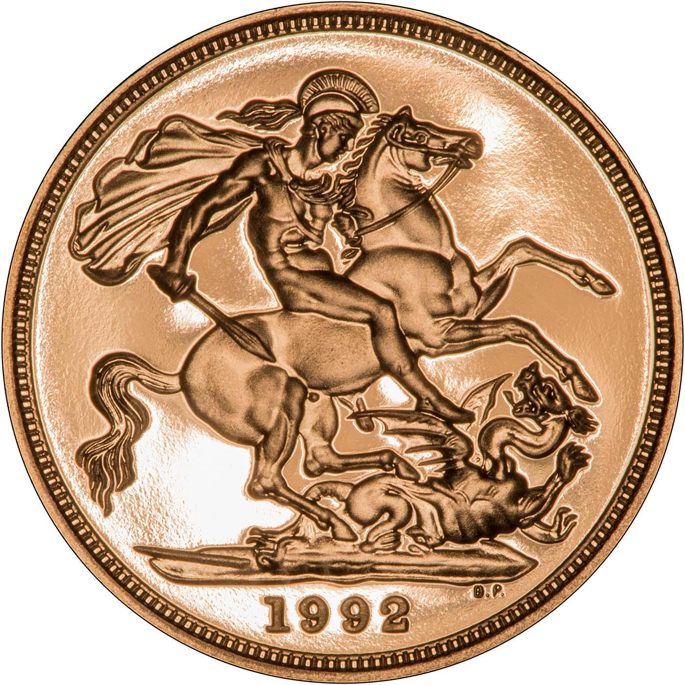 1992 Gold Sovereign Elizabeth II Proof | Chard