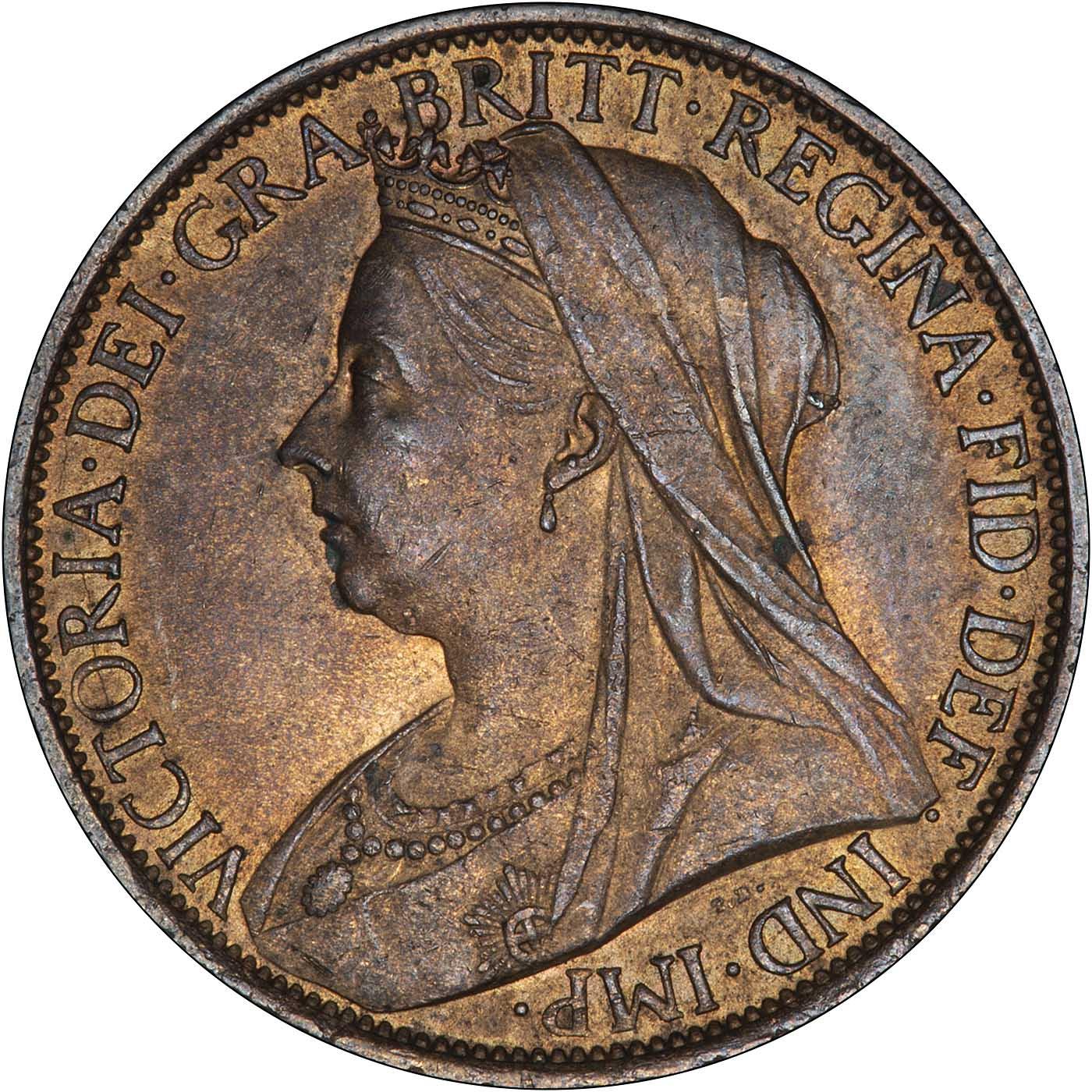 1900 Penny Victoria Veiled Head Coin Chards 50 00 1900 Penny Victoria Veiled Head Coin Chards 50 00