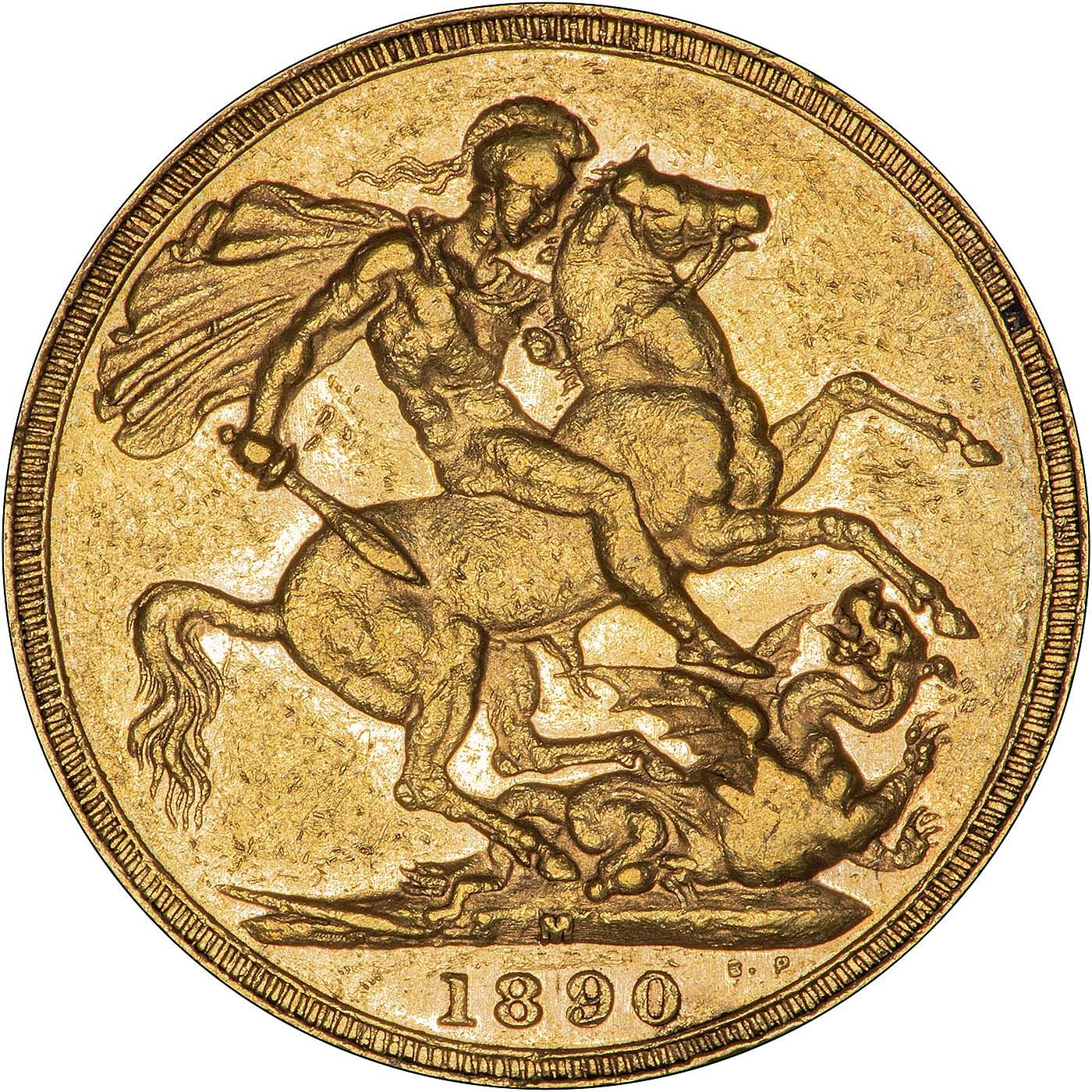 1890 Gold Full Sovereign Victoria Jubilee Portrait | Chards