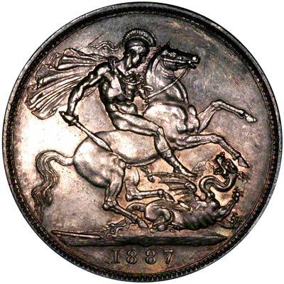 1887 Silver Victoria Jubilee Head Crown Coin | Chards