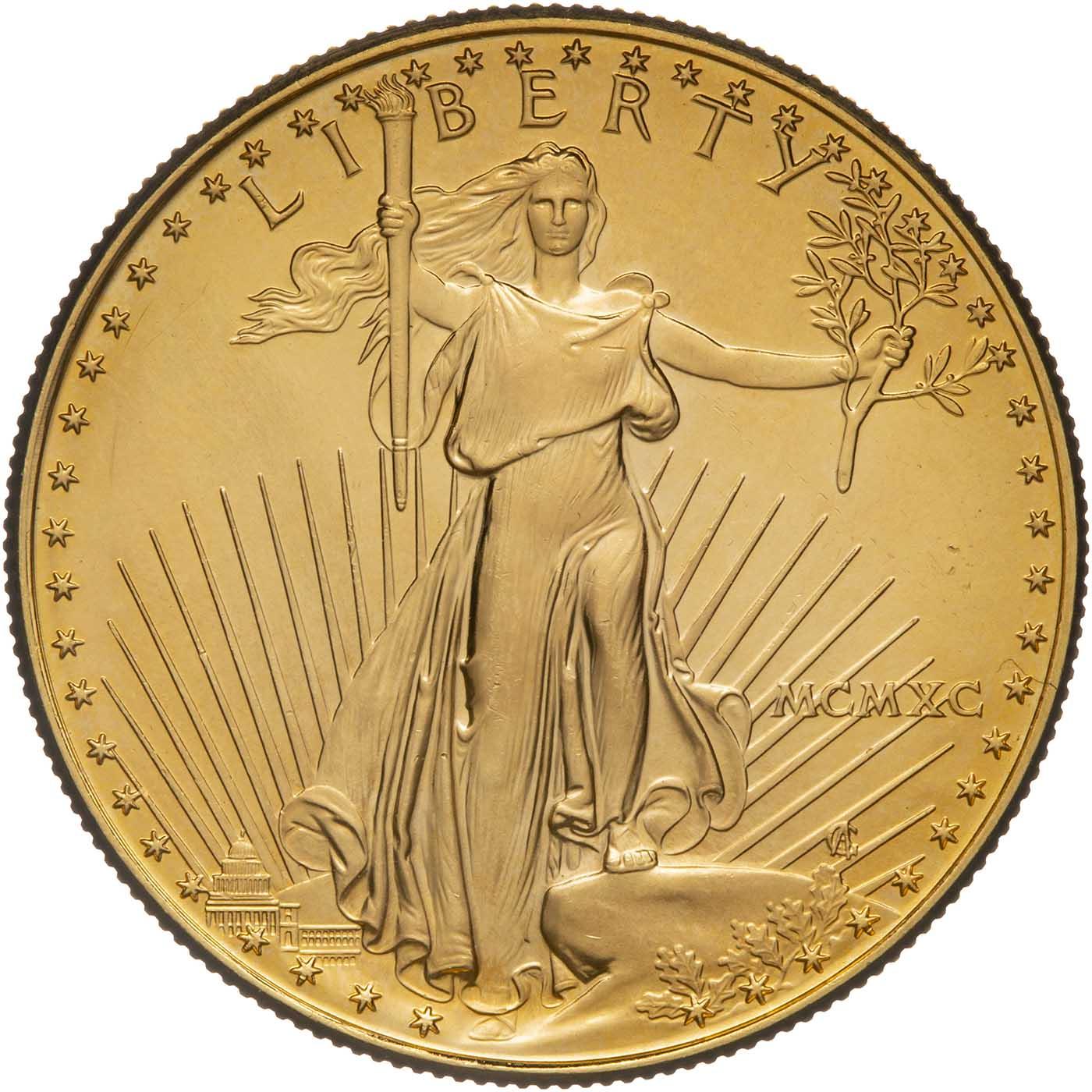 Buy 1990 Gold Eagle 1 oz Bullion Coin | US Mint | Chards
