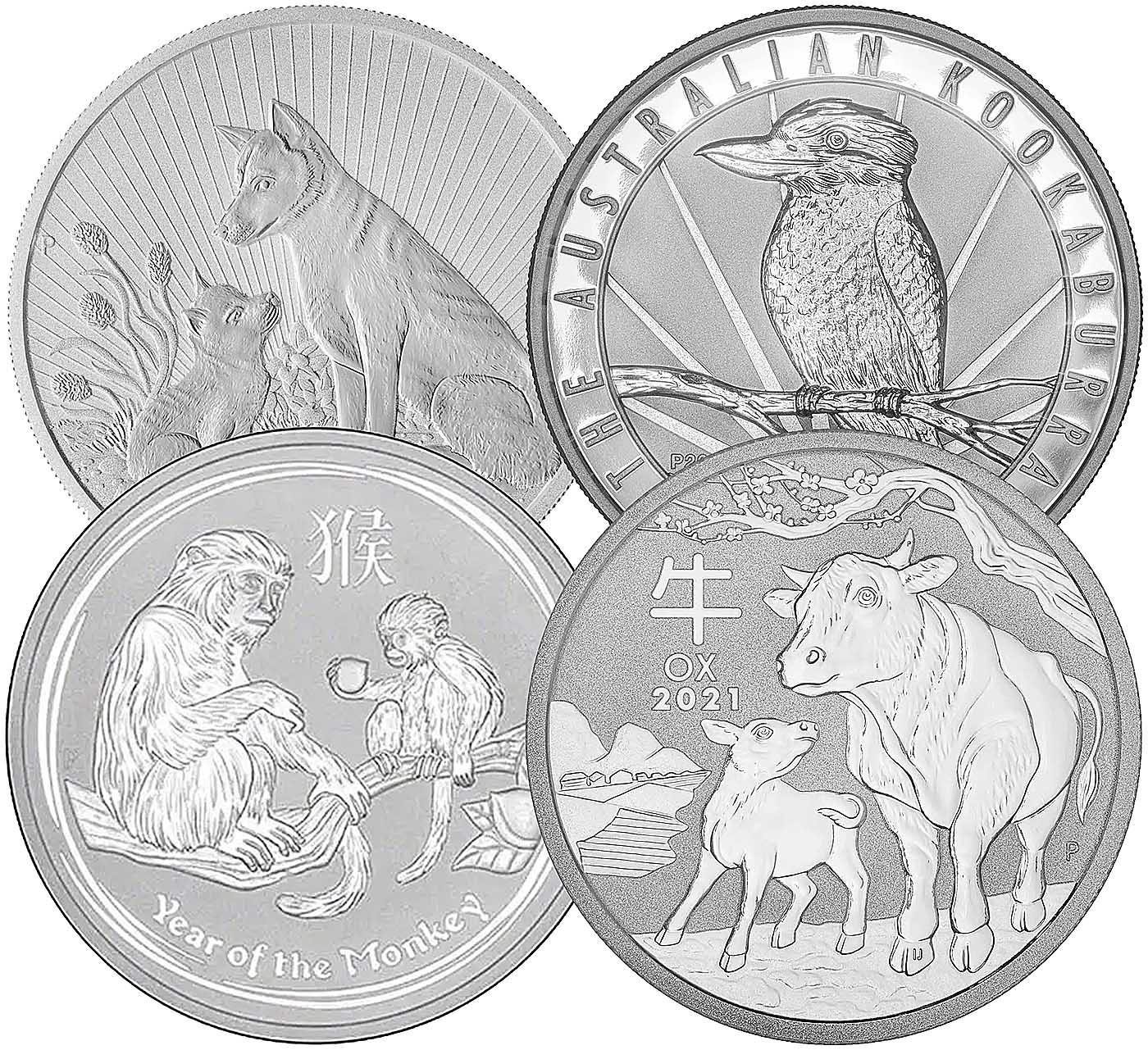 2 Oz Silver Bullion Coin | Perth Mint | Chard - From £65.06
