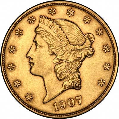 Buy 1907 Gold Double Eagle Coronet Liberty $20 Coin | Chards