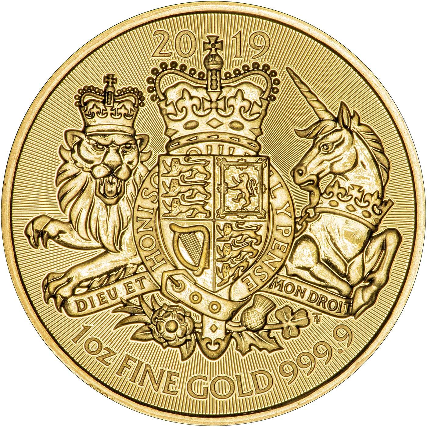 2019 Gold Royal Arms 1 oz Coin | Chards - £1,849.60