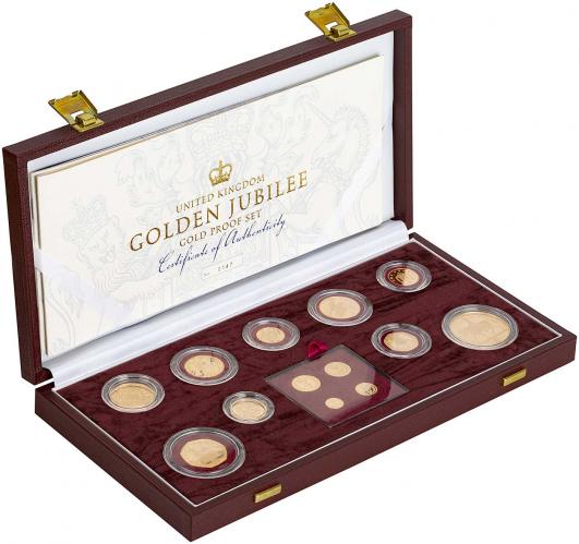 2002 Golden Jubilee Gold Proof 13 Coin Set | Chards