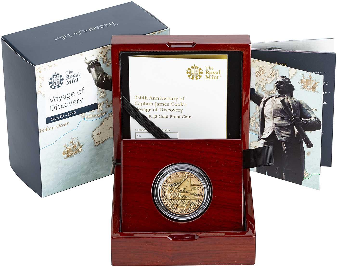 2020 Captain Cook Anniversary Gold Proof £2 Coin | Chards