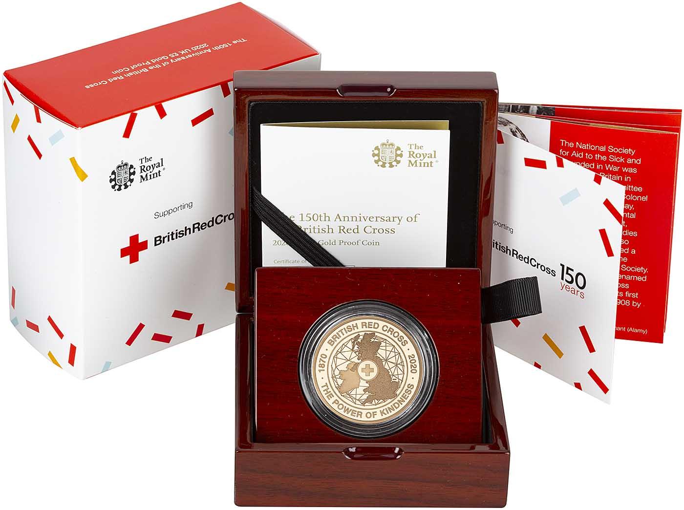 2020 Red Cross 150th Anniversary Gold Proof £5 Coin | Chards