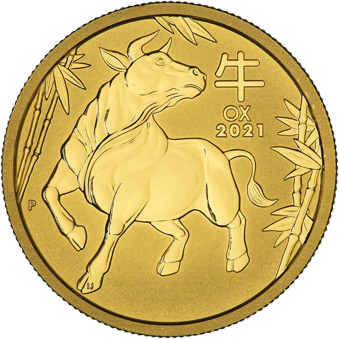 2020 Perth Mint Year of the Ox 1/2 Oz Gold Coin | Chards