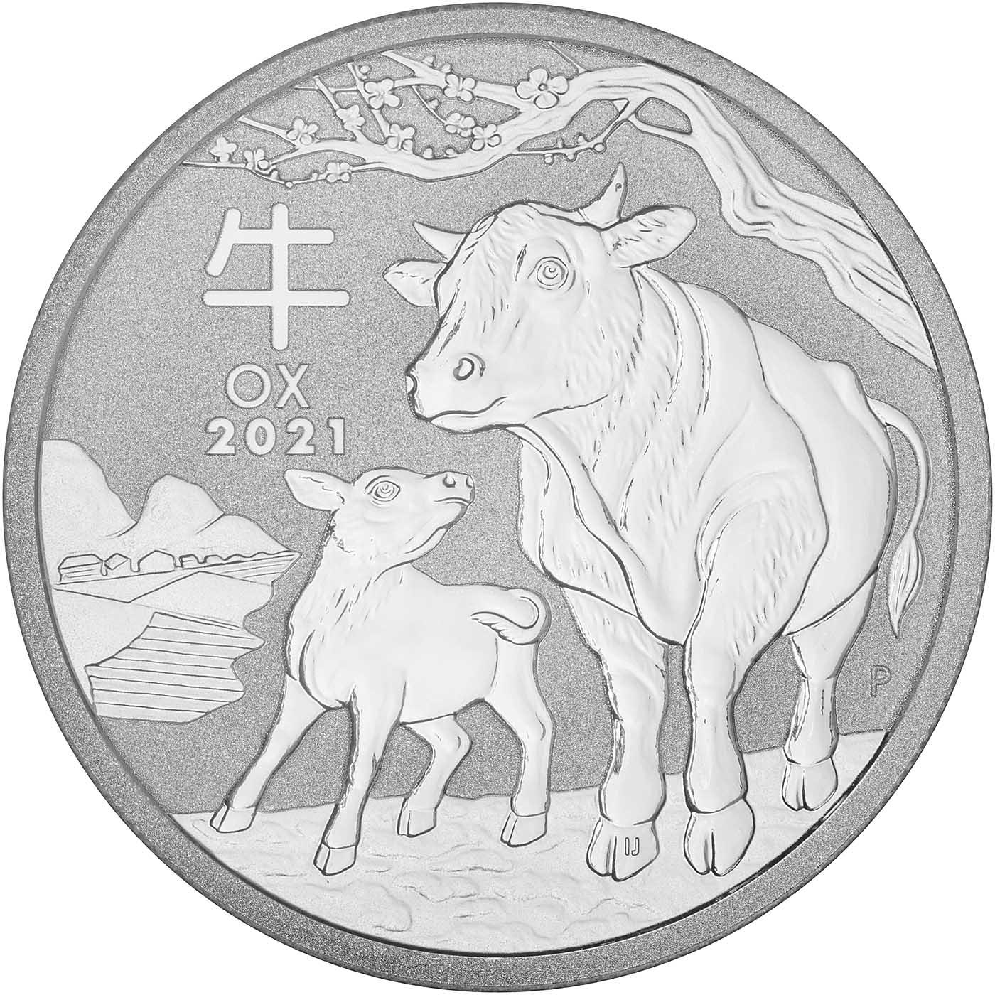 2021 Year of the Ox Perth Mint 1oz Silver Coin | Chards