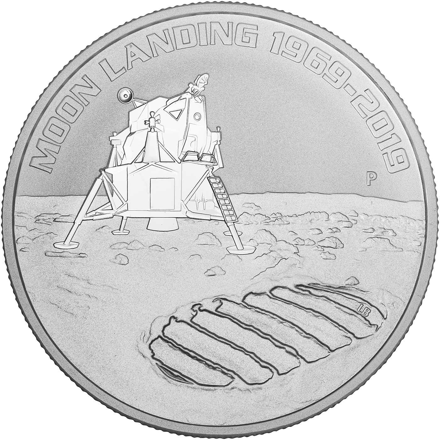 2019 Moon Landing 1oz Silver Coin | Chards - £39.61