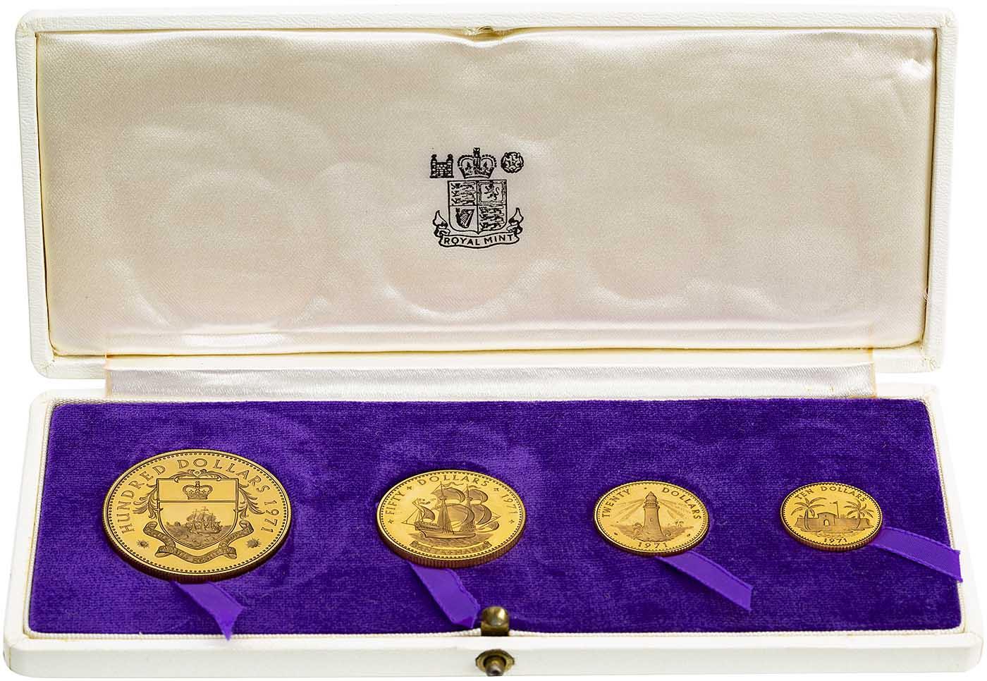 1971 Bahamas 4-Coin Gold Proof Set | Chards - £4,241.15