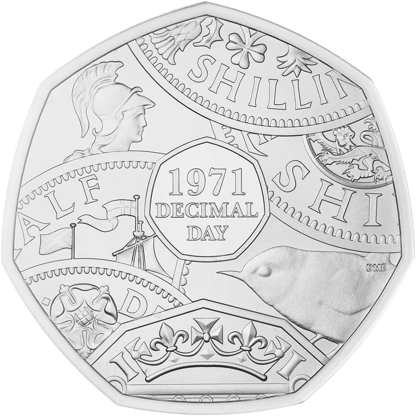 2021 Decimal Day 50th Anniversary Silver Proof 50p | Chards