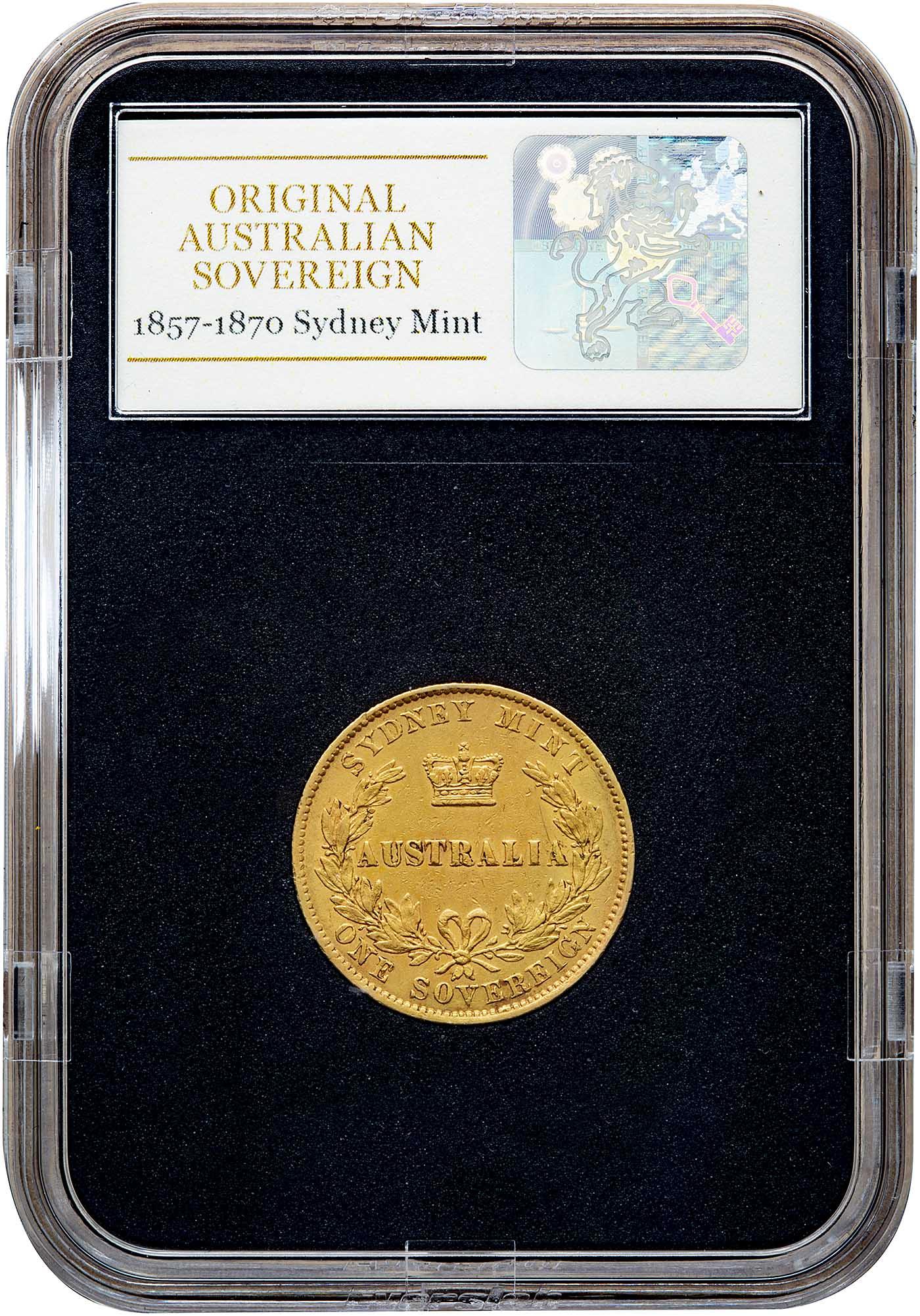 1870 Australian Gold Sovereign Coin - Sydney Mint