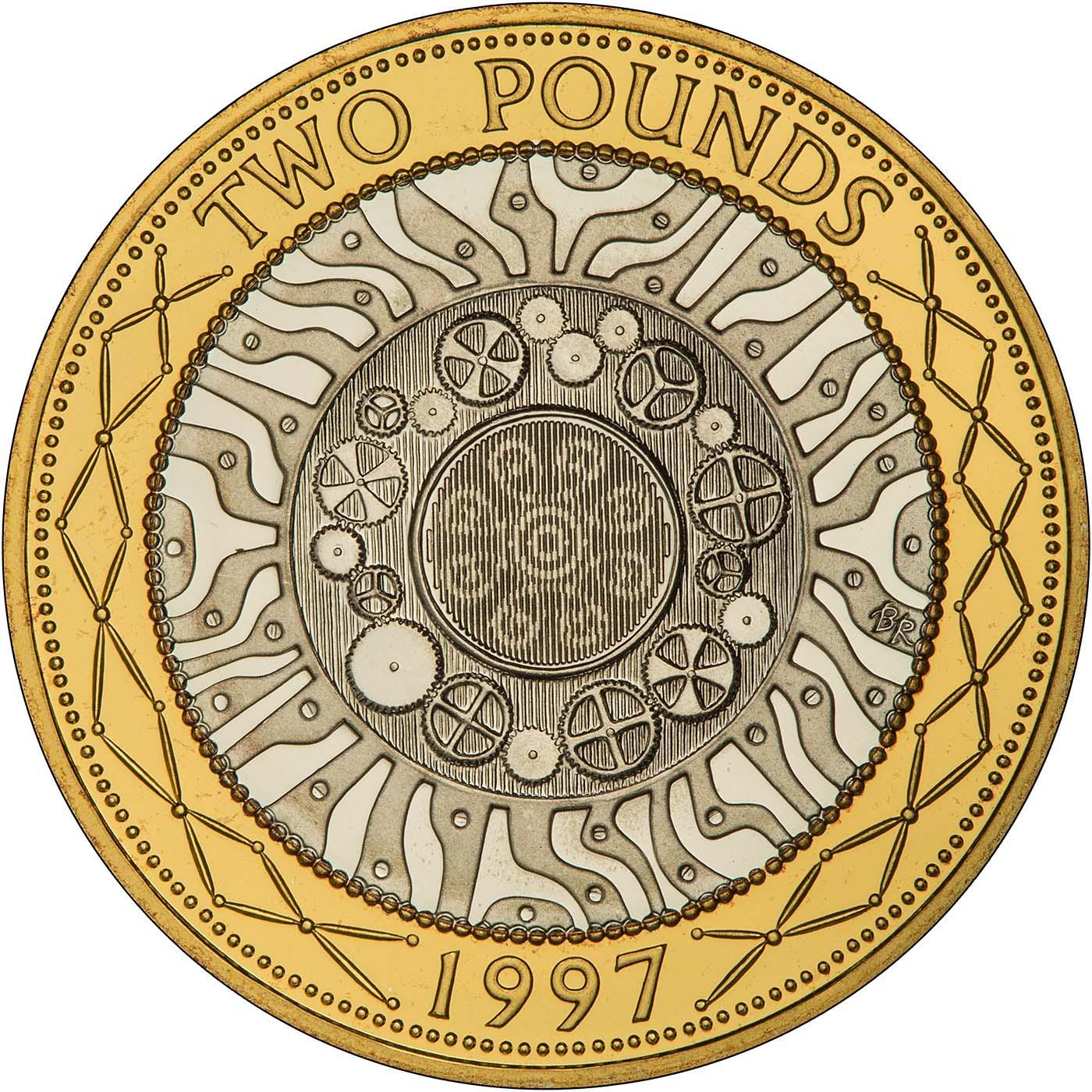 1997 Bimetallic £2 Silver Proof Coin | Chard - £30.00