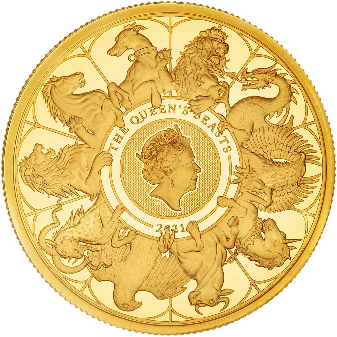 2021 Queen's Beasts 1 Ounce Gold Proof Coin | Chards