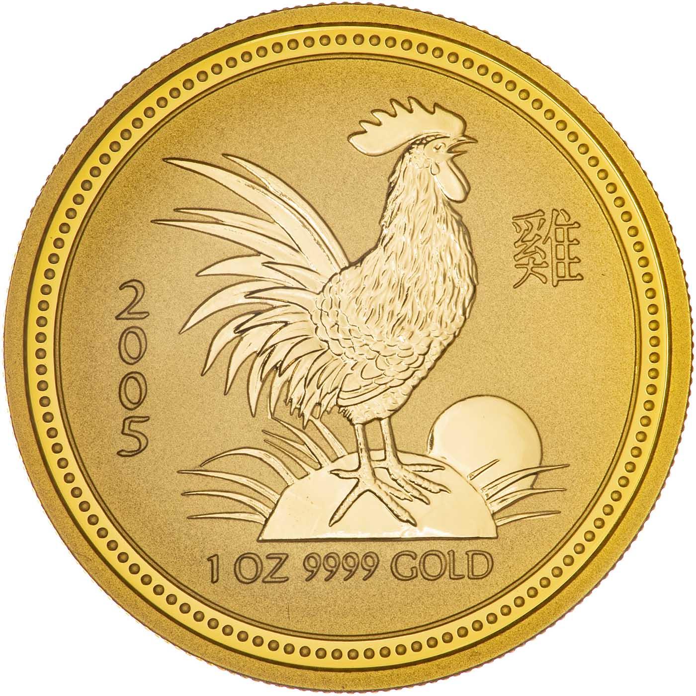 2005 Perth Mint Rooster 1 Ounce Gold Coin | Chards