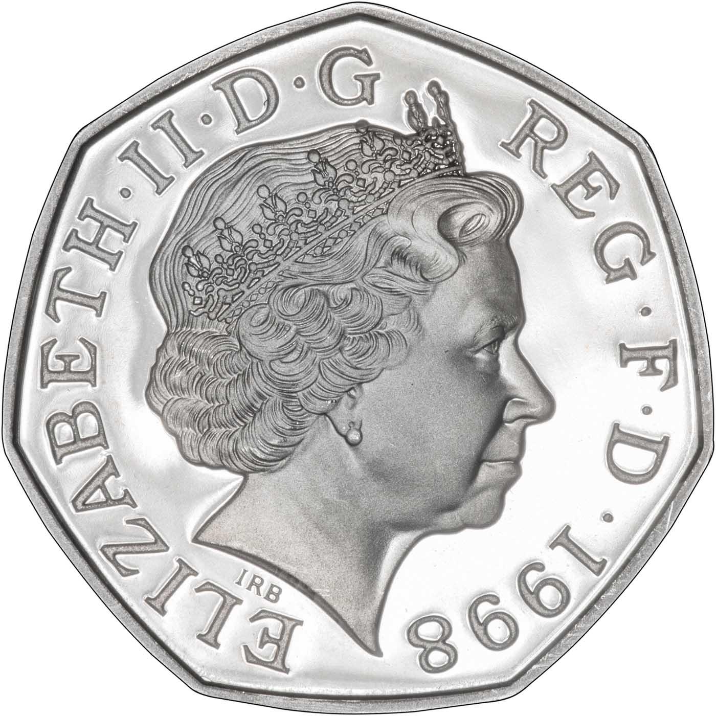 1998 NHS Silver Proof Fifty Pence Coin Chards 1998-nhs-silver-proof-fifty-pence-coin-chards