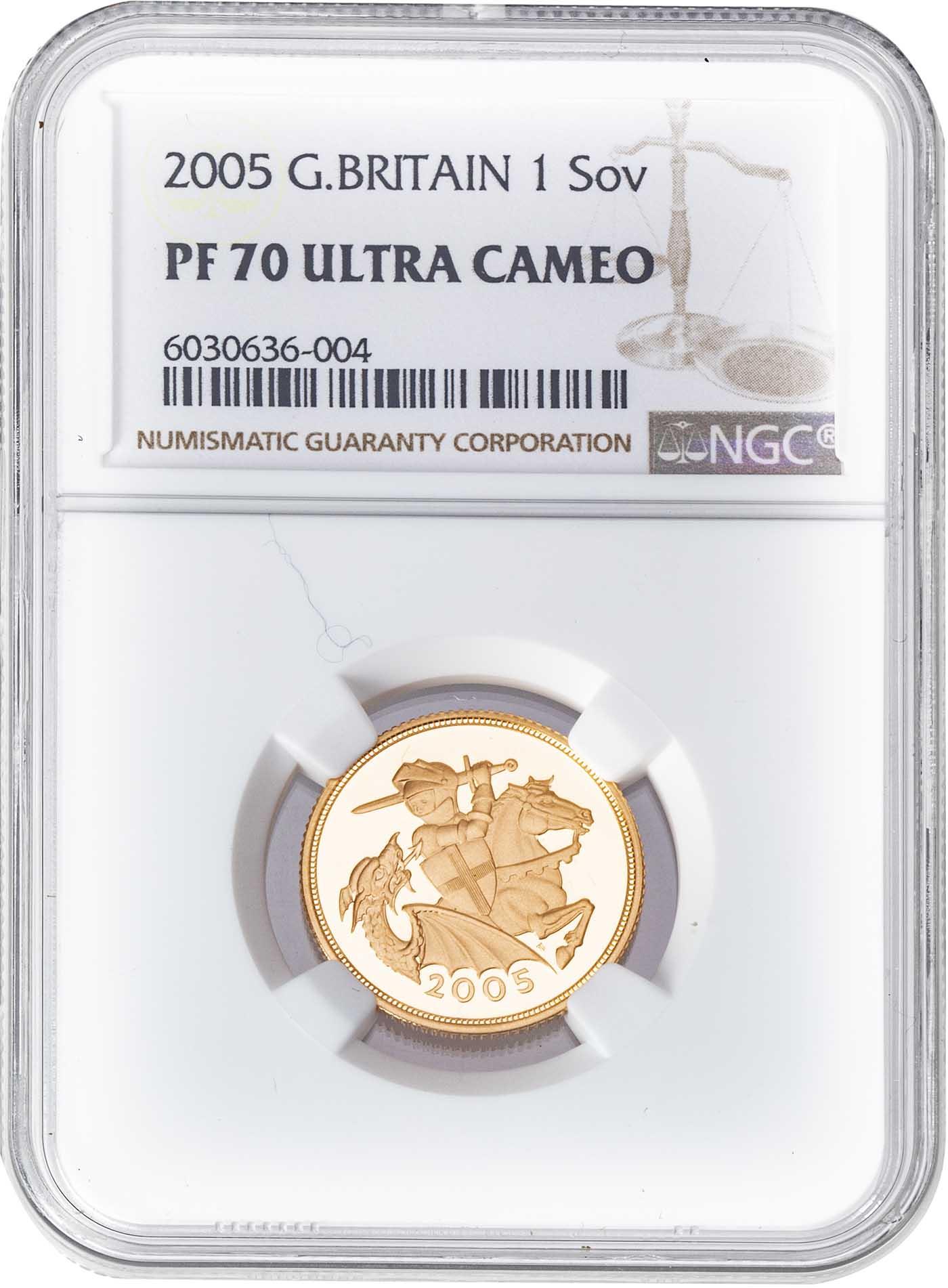 2005 Sovereign Gold Proof NGC "Slabbed" PF70 | Chards