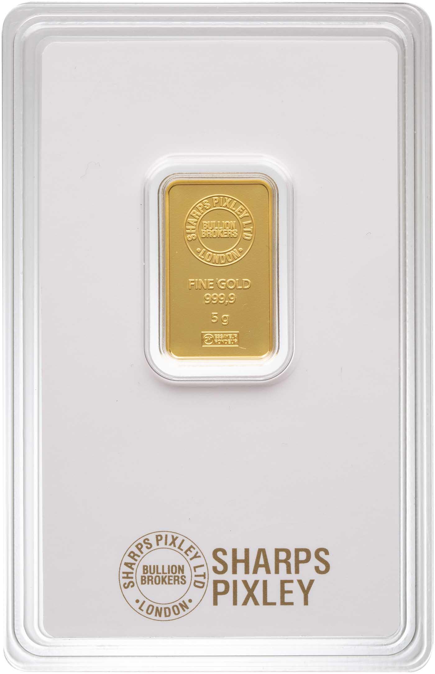 Sharps Pixley 5 Gram Gold Minted Bar Pre-Owned | Chards