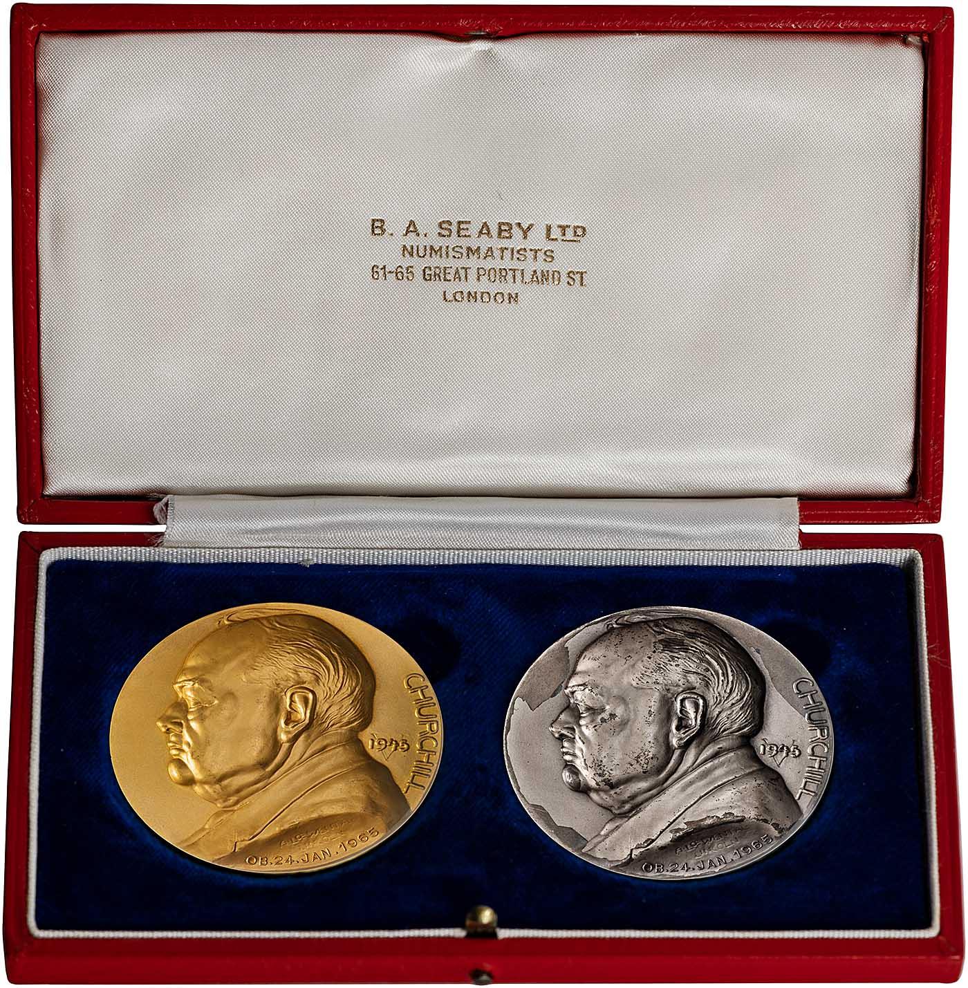 1965 Gold & Silver Winston Churchill Medallion | Chards