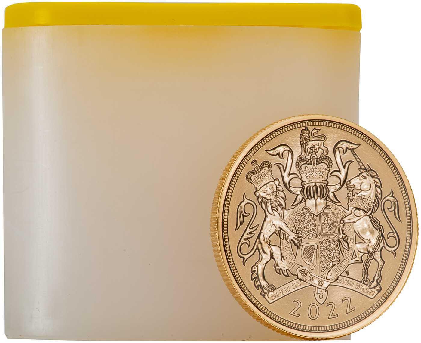 2022 Double Sovereign Gold Bullion Coins in Tube | Chards