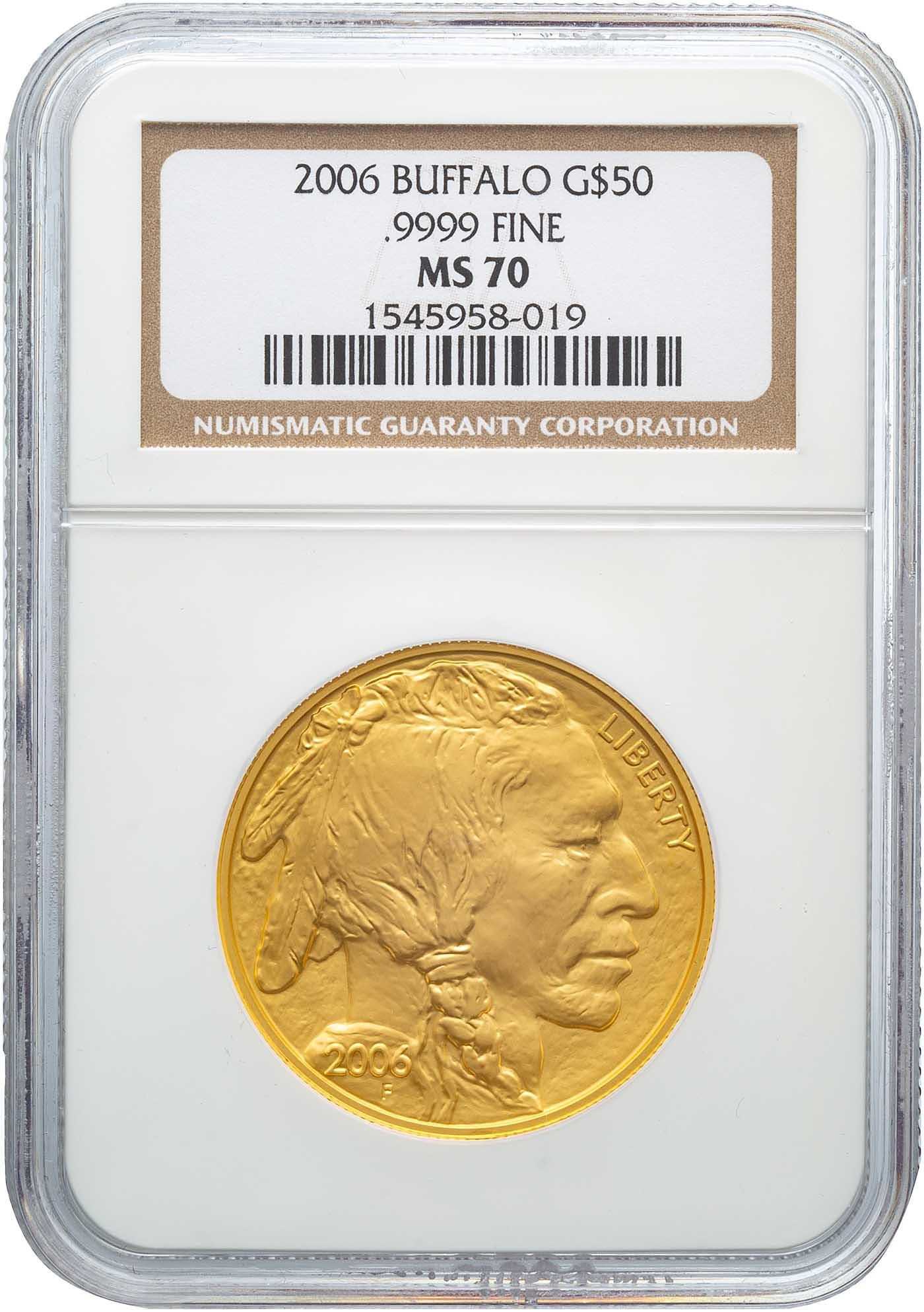 2006 Gold 1 Oz Buffalo Coin NGC USA MS-70 | Chards