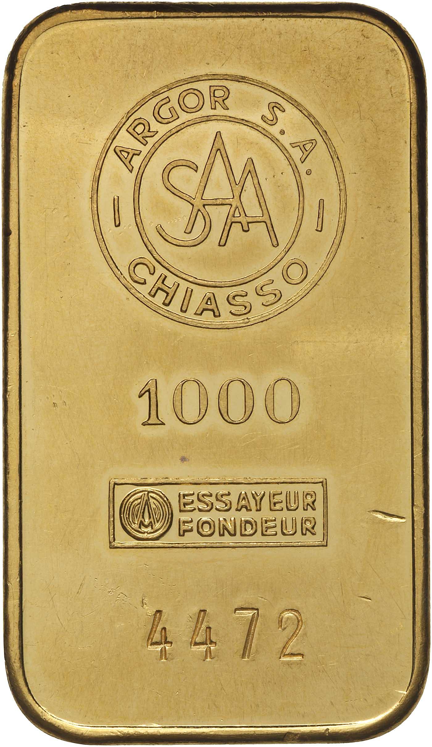 Argor SA Chiasso 50g Gold Bars - Pre-Owned | Chards