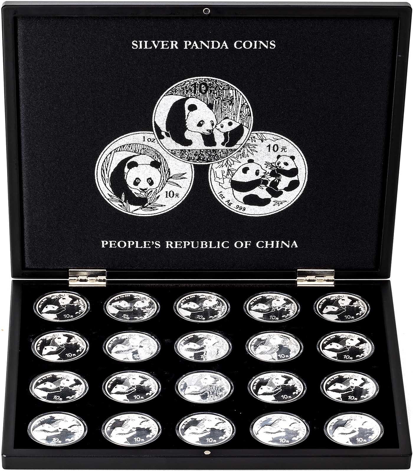 Silver Panda 1 Ounce 20 Coin Presentation Case | Chards