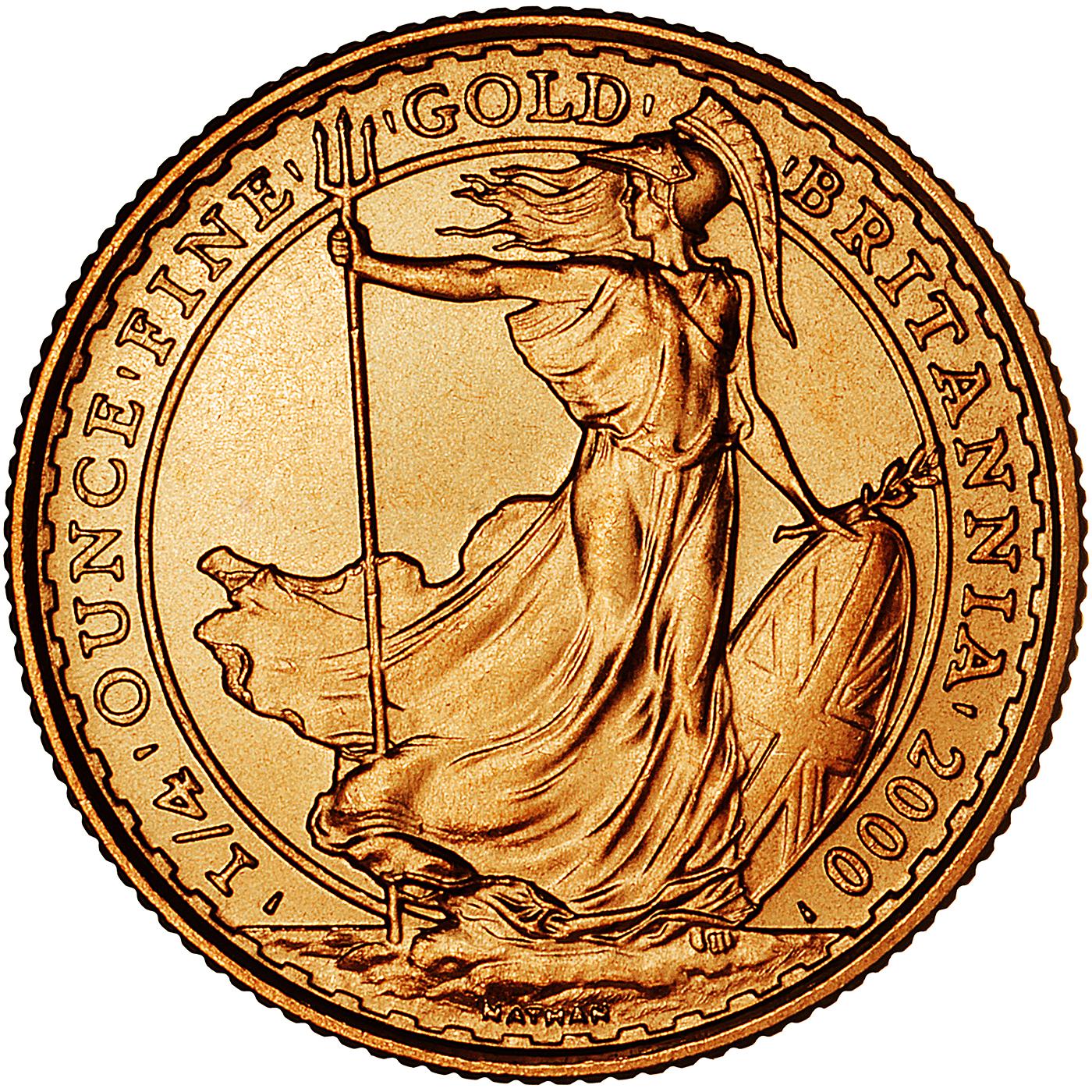 2000 Gold 0.25 Ounce Britannia Coin | Chards - £650.41