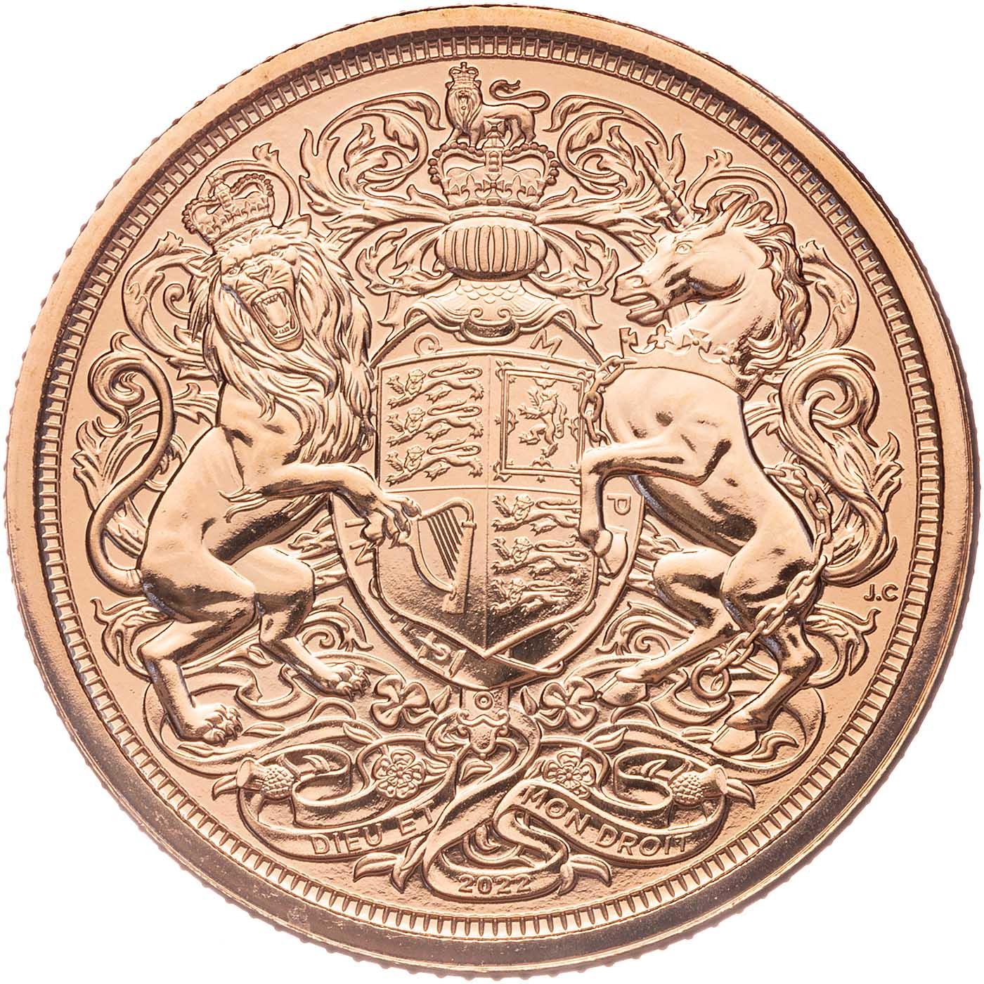 2022 Gold Bullion Sovereign Elizabeth II Memorial | Chards