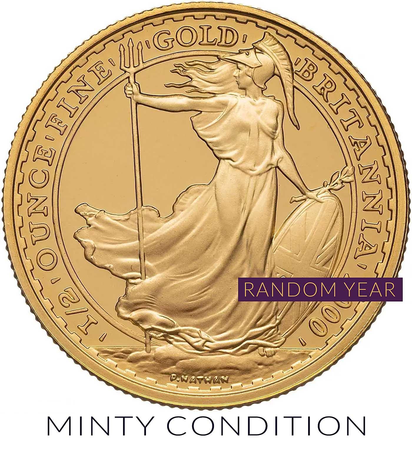 Gold 1/2oz Britannias | Minty Bullion | Chard - From £812.00