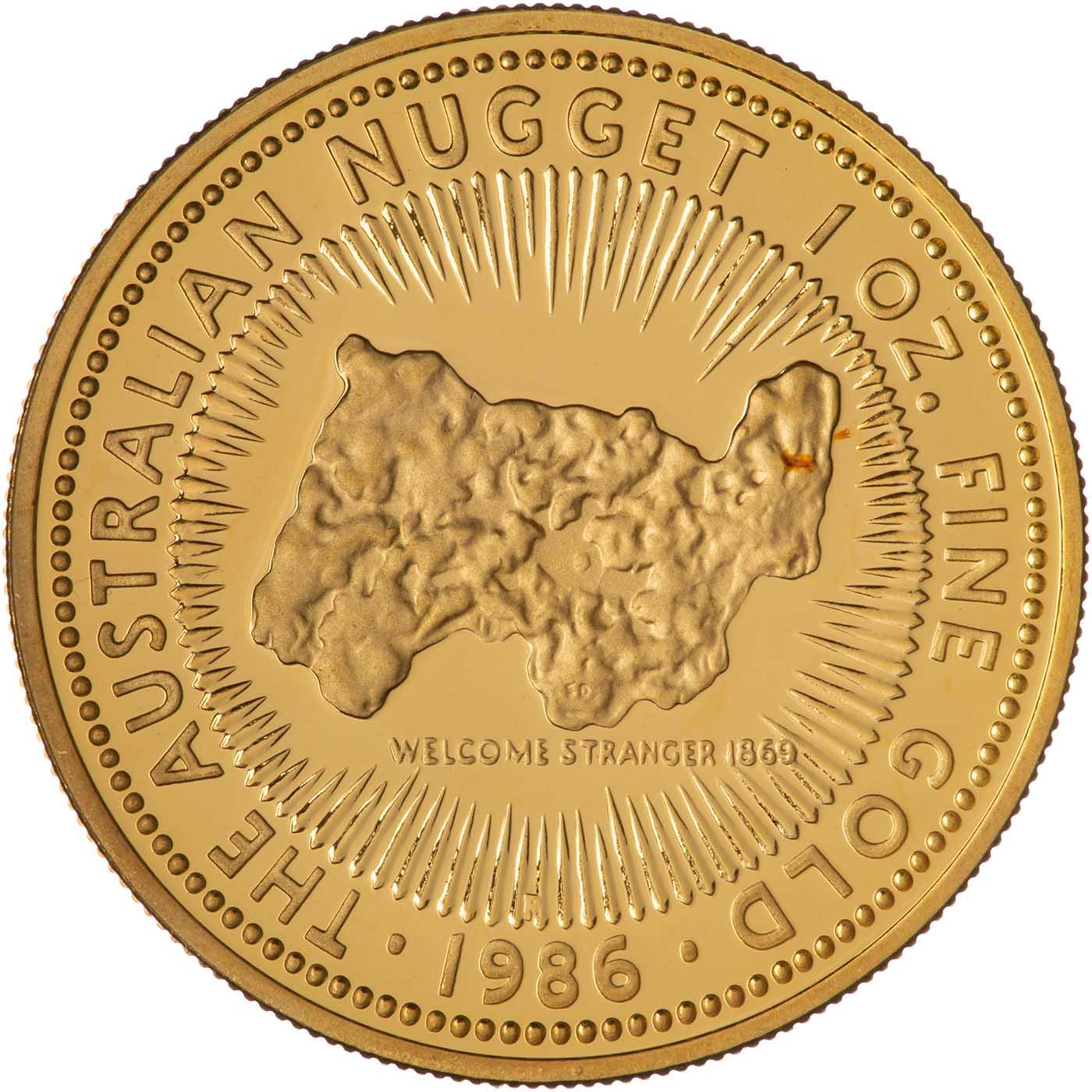 1986 1 oz Gold Nugget Proof Coin | Chards - £2,571.41