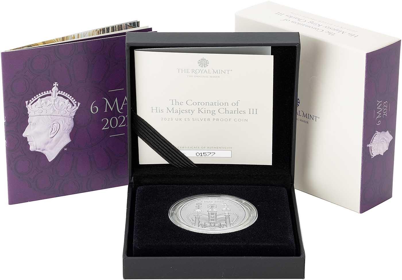 2023 King Charles III Coronation Silver Proof Crown | Chards