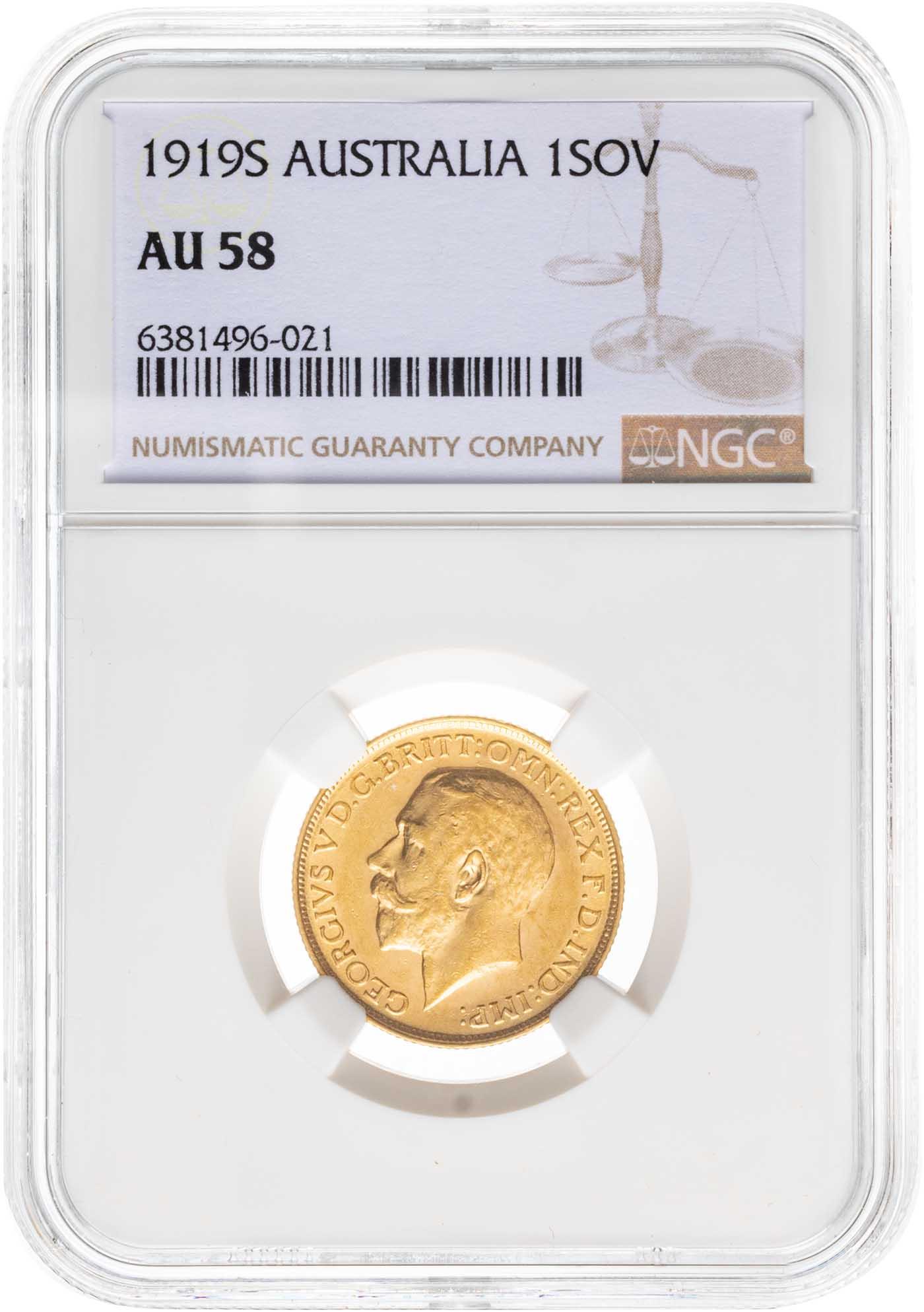 1919 George V Gold Sovereign Sydney Mint NGC Graded | Chards