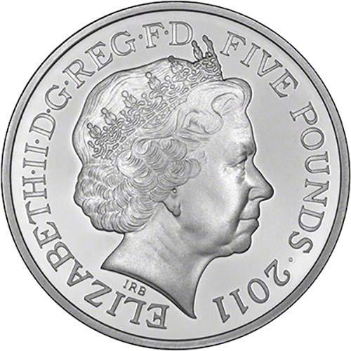 2011 Royal Wedding-William and Kate £5 Silver Proof | Chard
