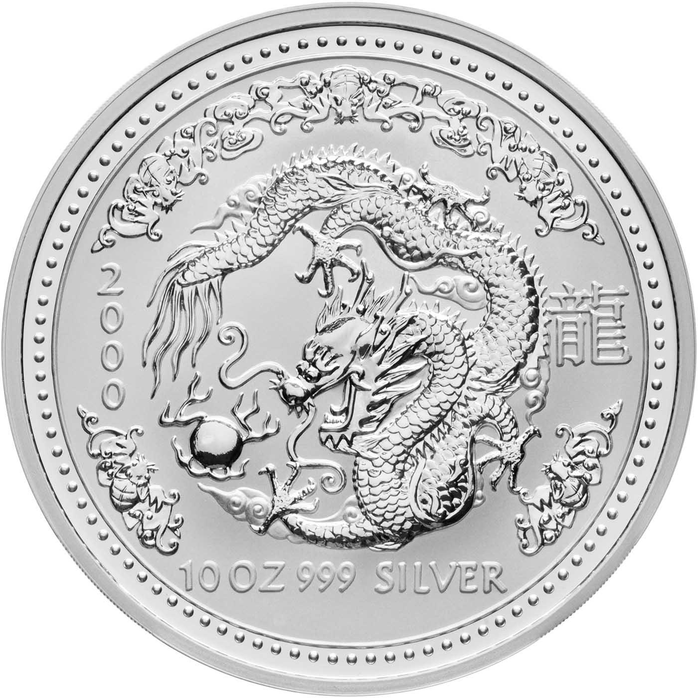 2000 Silver 10oz Year of the Dragon Perth Mint Coin | Chards