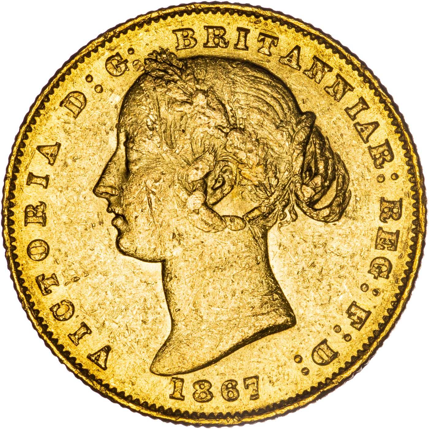1867 Gold Full Sovereign Victoria Coin Australia | Chards
