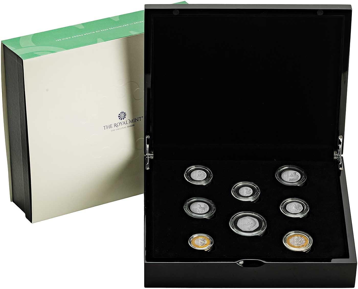 2023 KCIII Definitive Annual Silver Proof 8 Coins | Chards