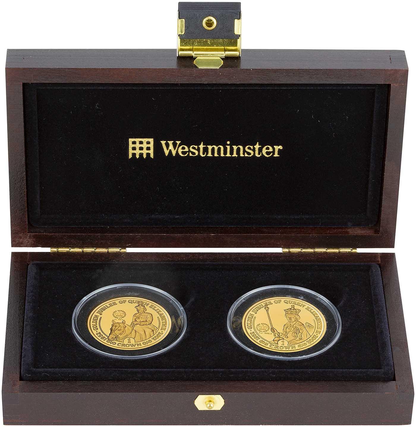2002 Gold Proof Isle of Man 2 Coin Set |Chards