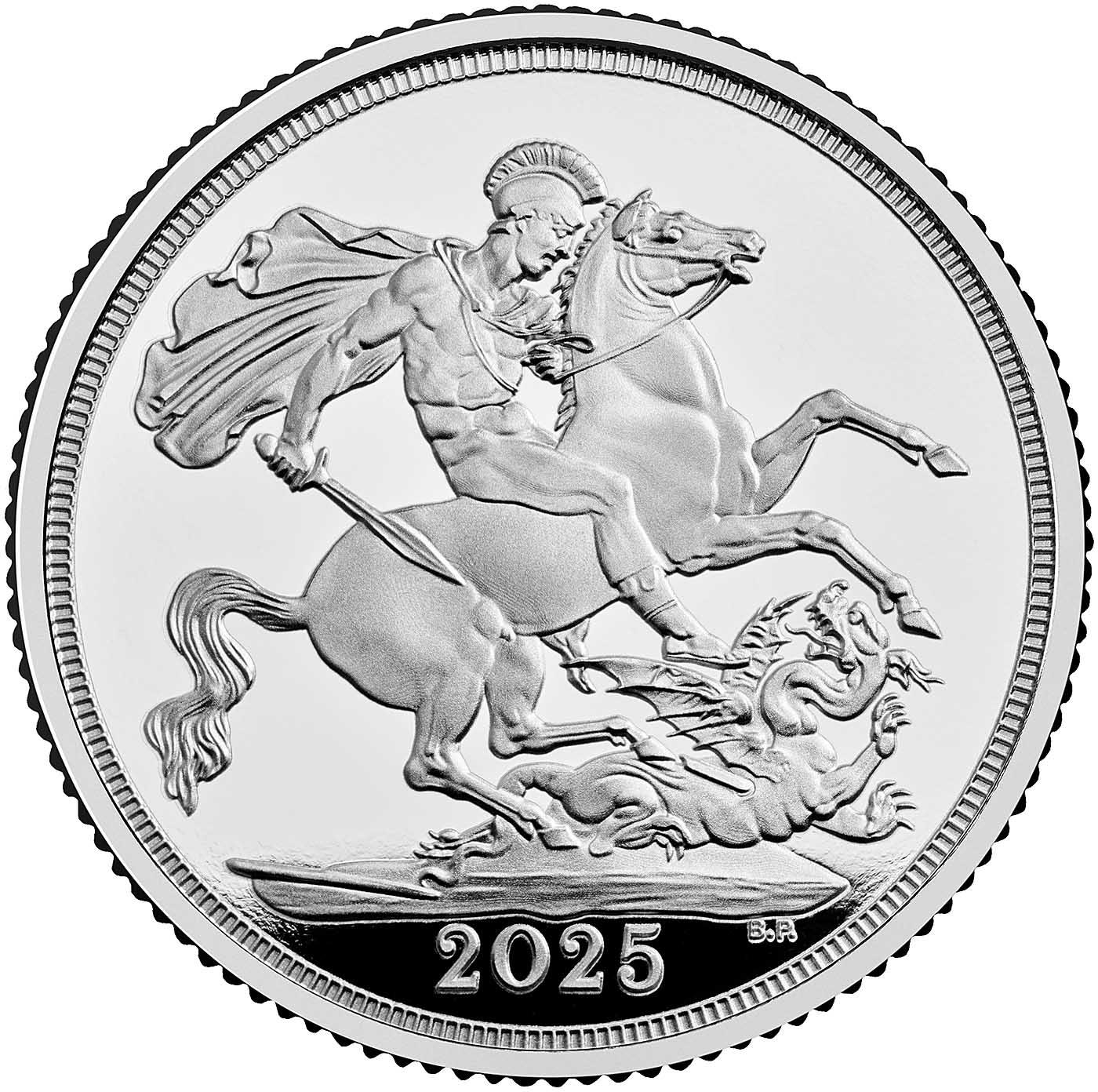 2025 KCIII Silver Proof Sovereign 'St. George' Coin | Chards