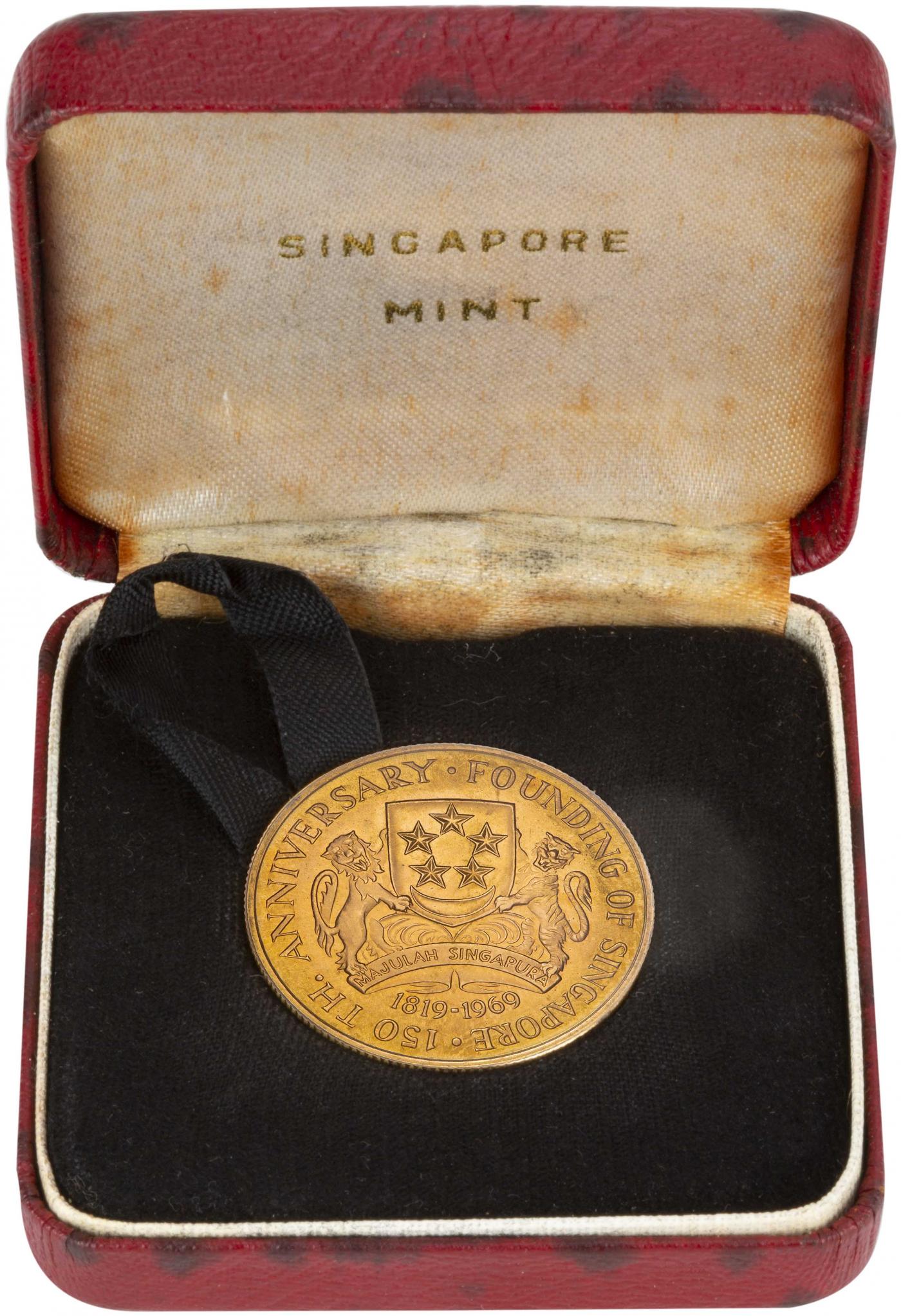 1969 Gold Singapore Coin 150th Anniversary | Chards
