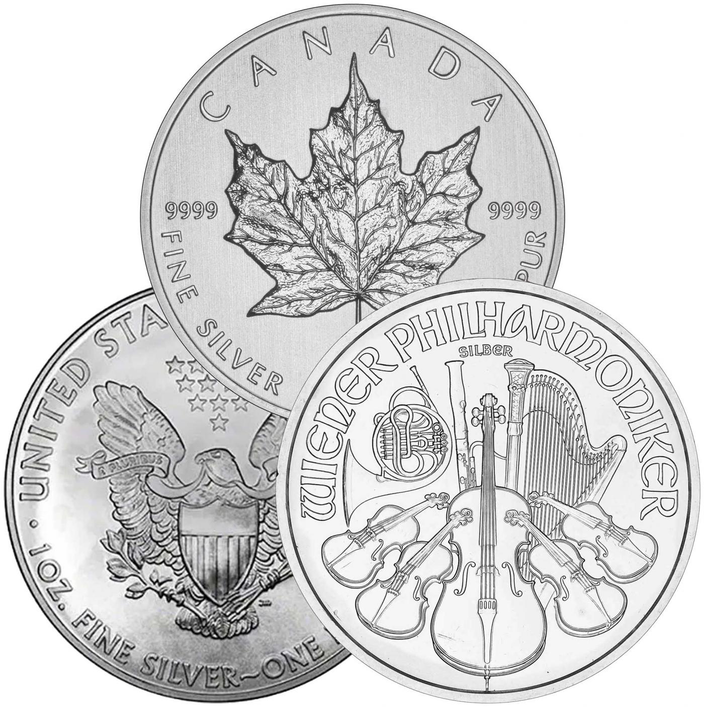 1 Ounce Silver Bullion Coin Pre-owned l Chard - From £29.64