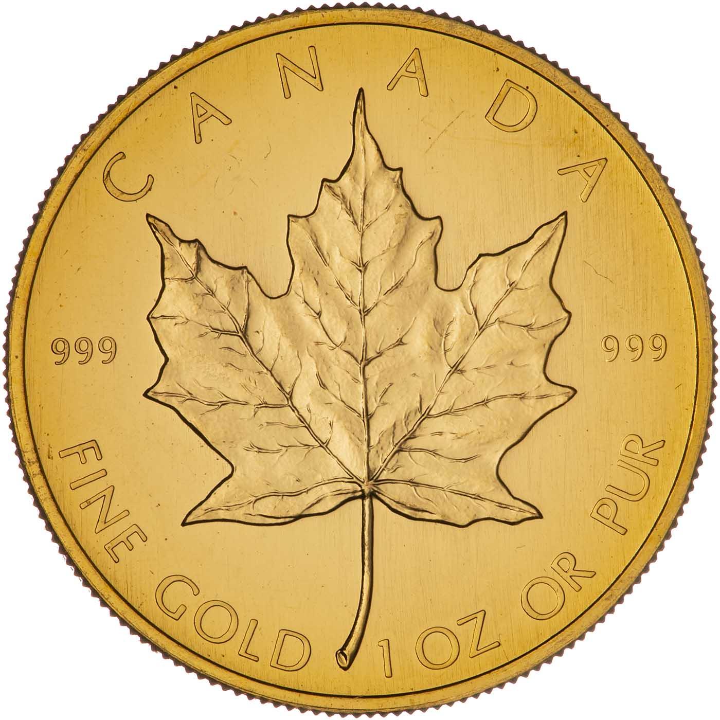 1981 1 oz Gold Maple Bullion Coin | Chards - £2,046.80