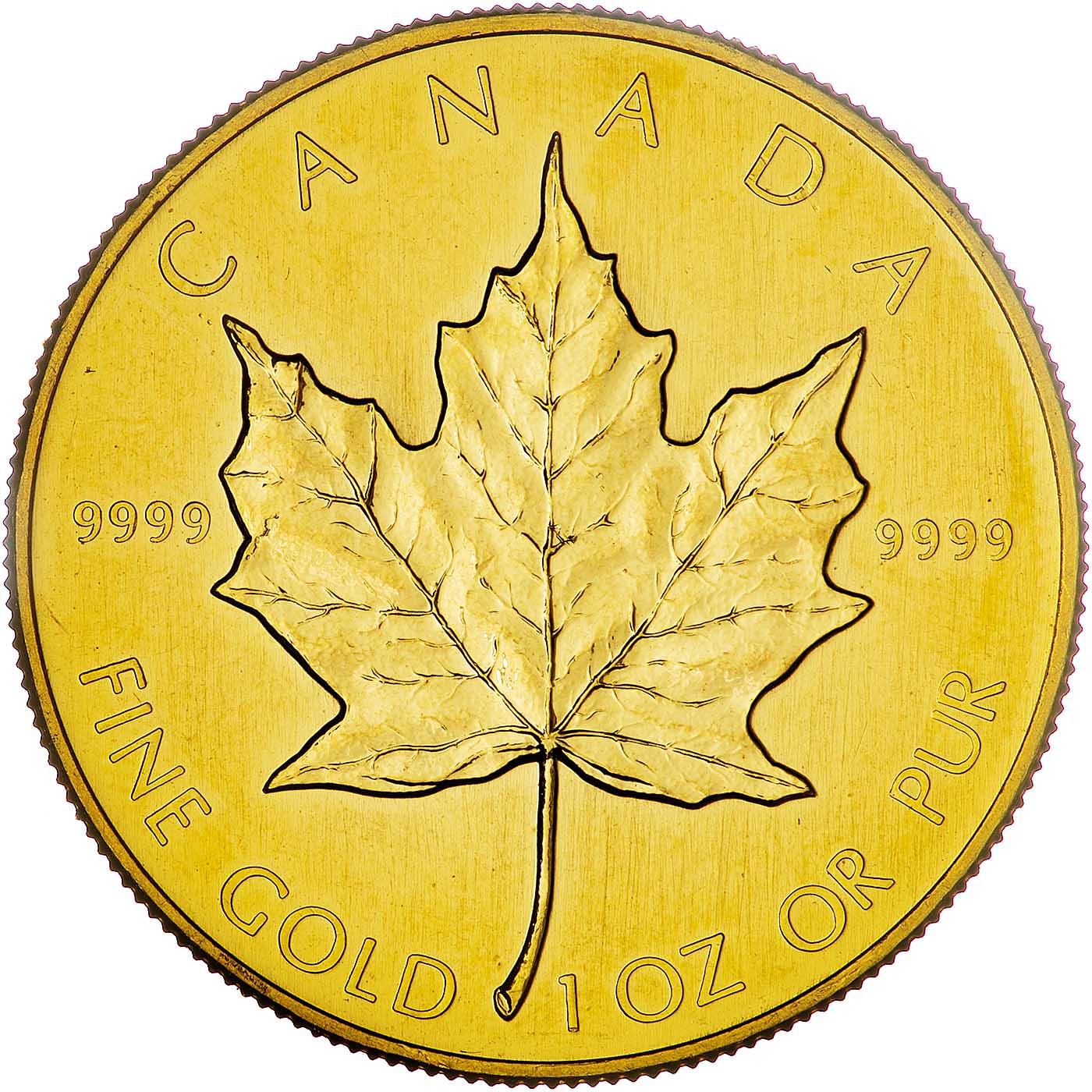 1985 Gold Maple Leaf 1 oz $50 Bullion Coin | Chards