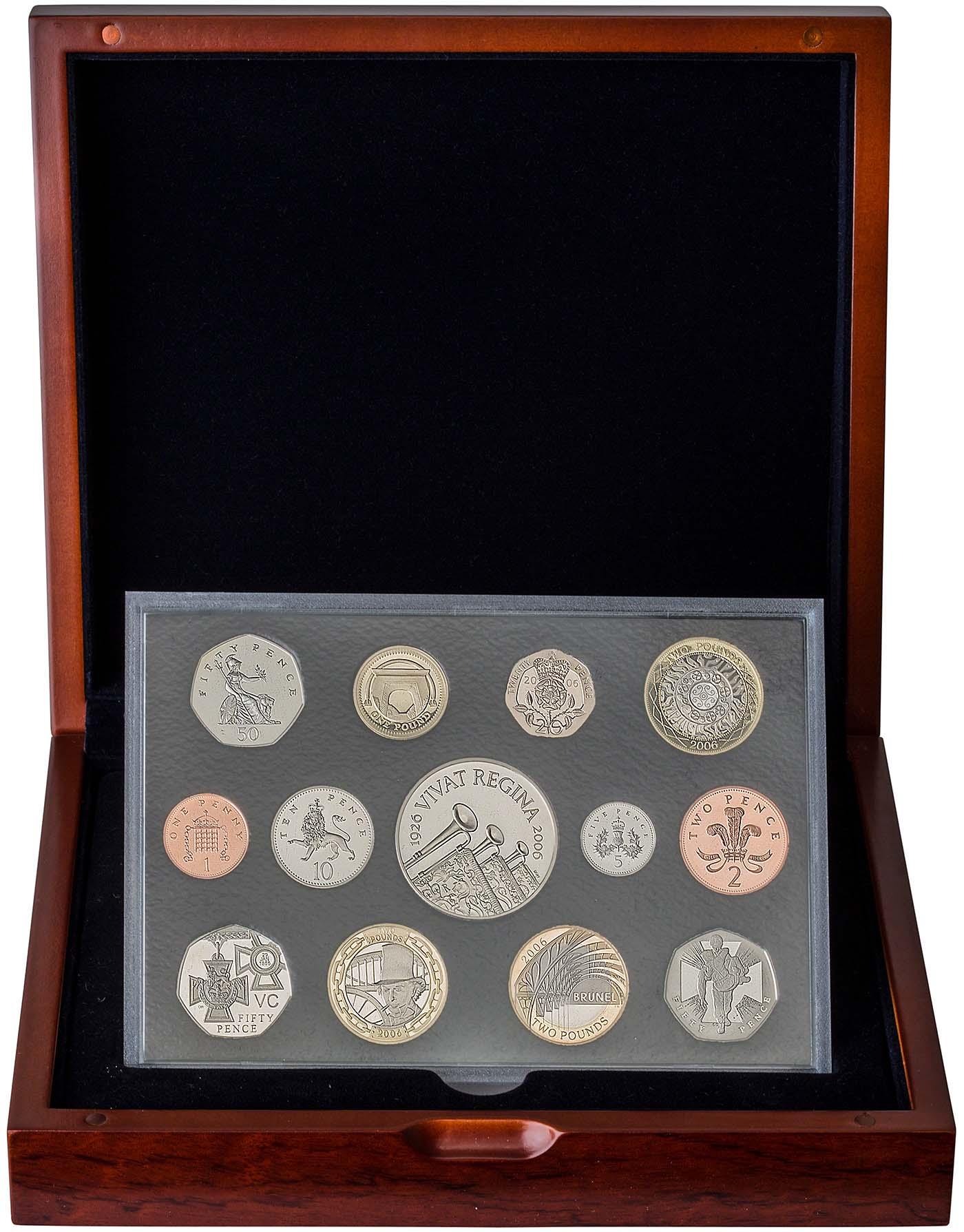 2006 United Kingdom Executive Proof Coin Set l Chard