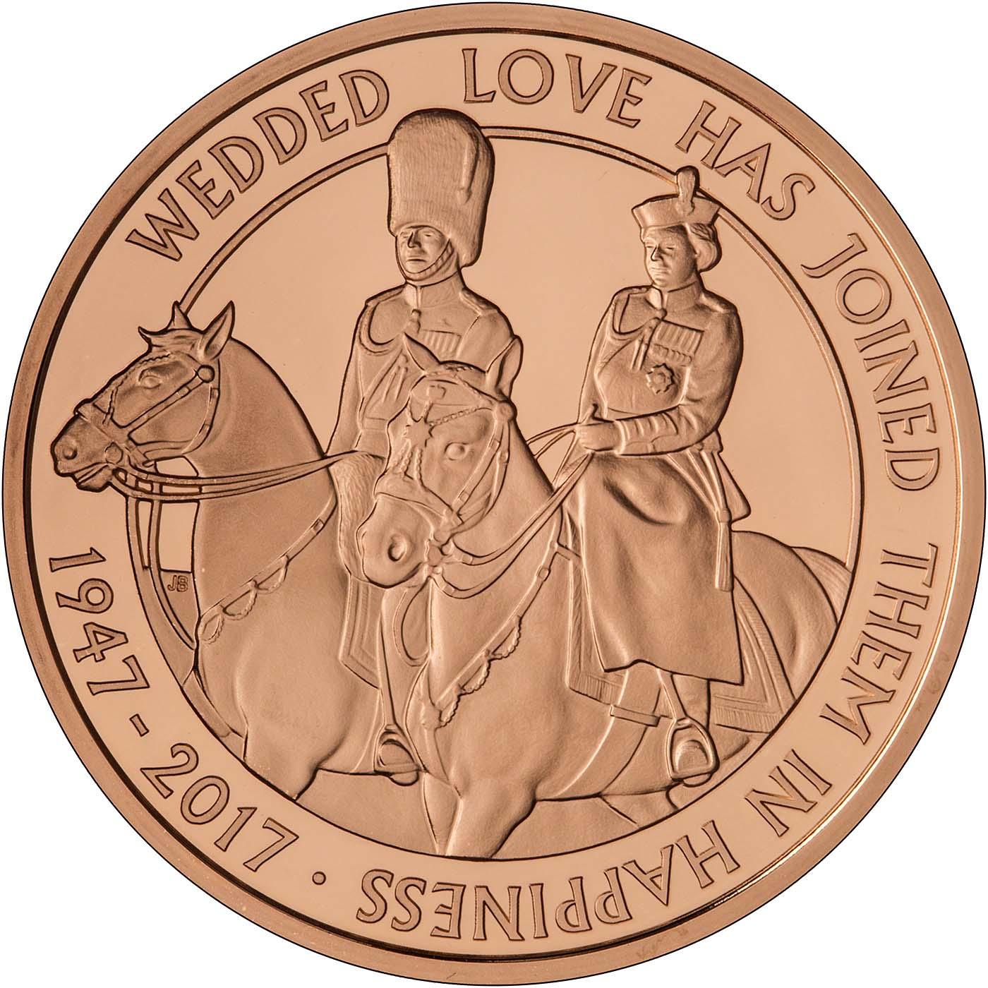 2017 Platinum Wedding £5 Gold Proof Coin l Chard