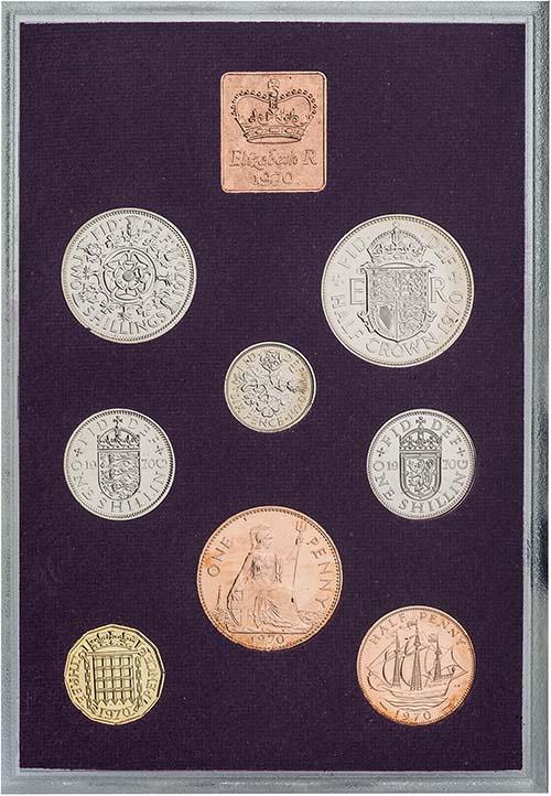 1970 United Kingdom Standard Proof Coin Set l Chard