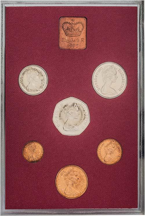 1973 United Kingdom Standard Proof Coin Set l Chard