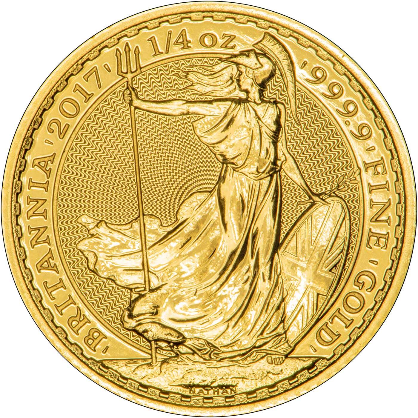 2017 Gold 1/4oz Britannia Coin | Chards - £558.25