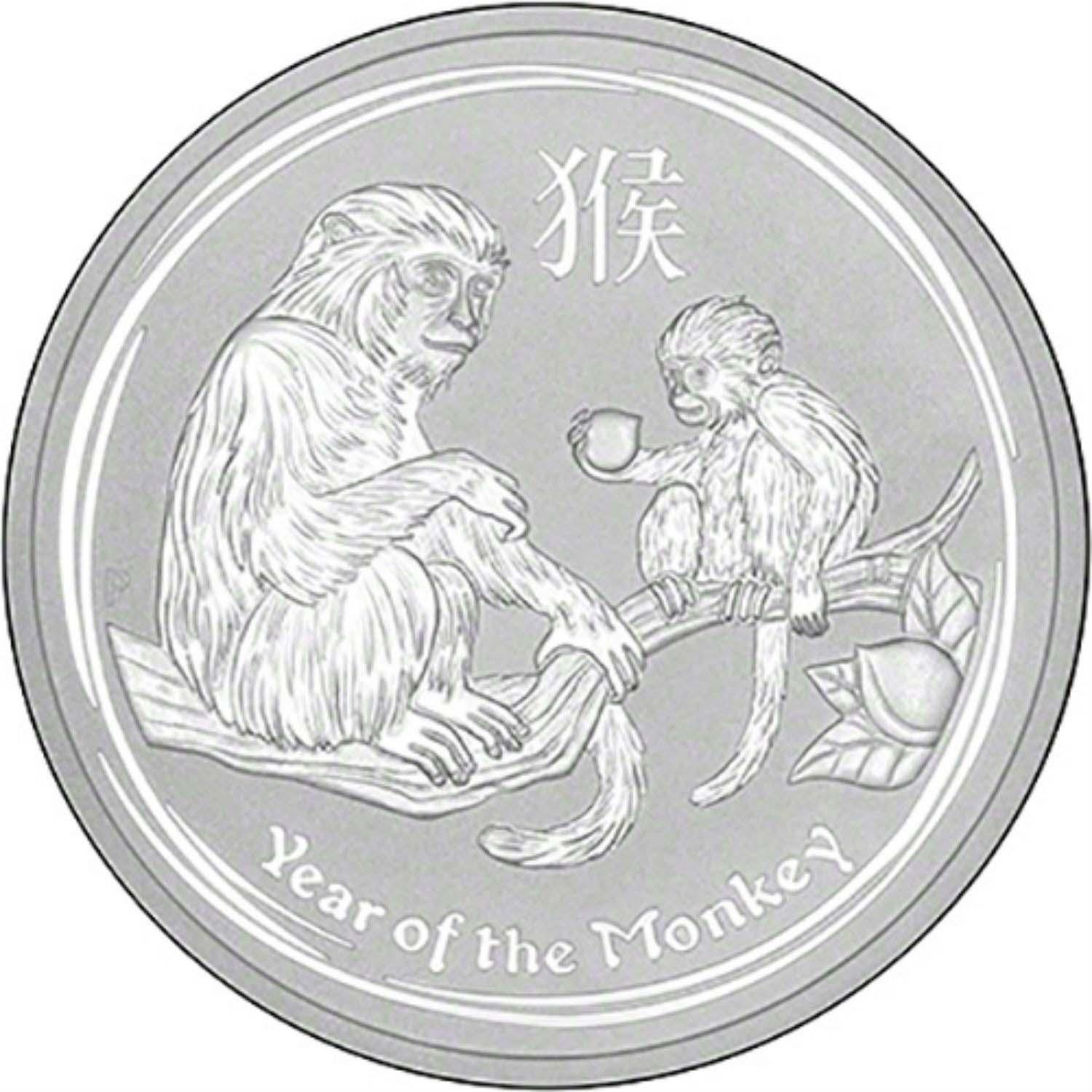2016 Silver Year of the Monkey 1 oz Bullion Coin Perth Mint